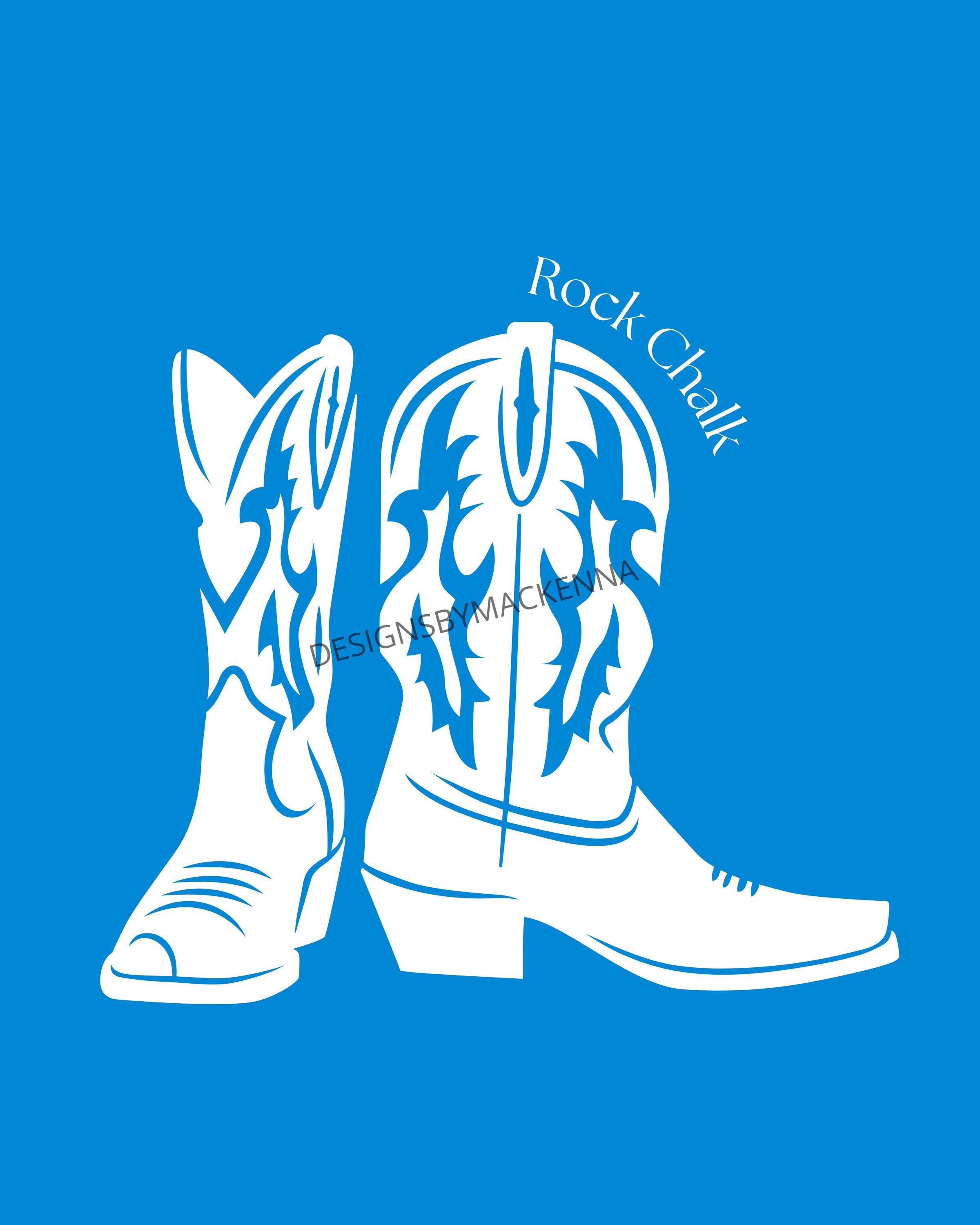 University of Kansas Blue Wall Art, Set of Six KU Prints - Etsy