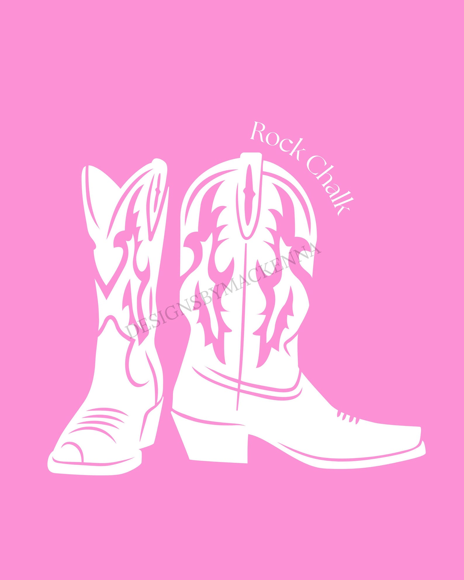 University of Kansas Pink Wall Art, Set of Six KU Prints - Etsy