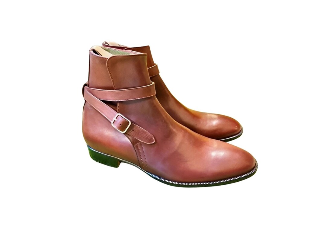 Bespoke Handmade Buckled Long Boots for Men – Custom Crafted Leather ...