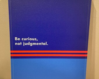 Be Curious Not Judgmental Double Sided Ceramic Mug 11oz - Etsy