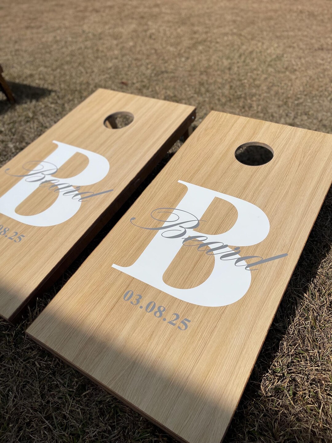 Wedding Cornhole Set With Bean Bags - Etsy