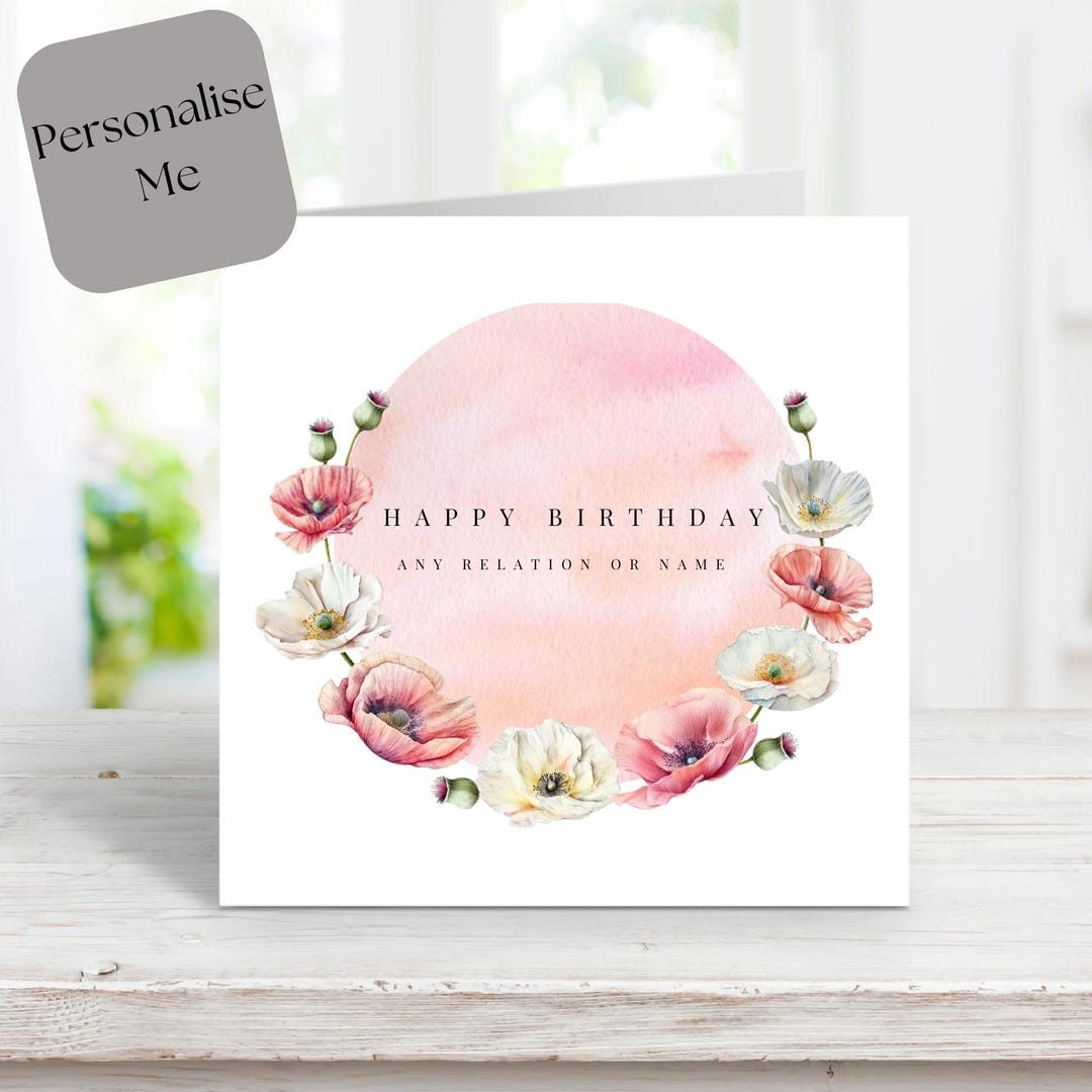 Birthday Card for Her | Female Birthday Card | Happy Birthday ...