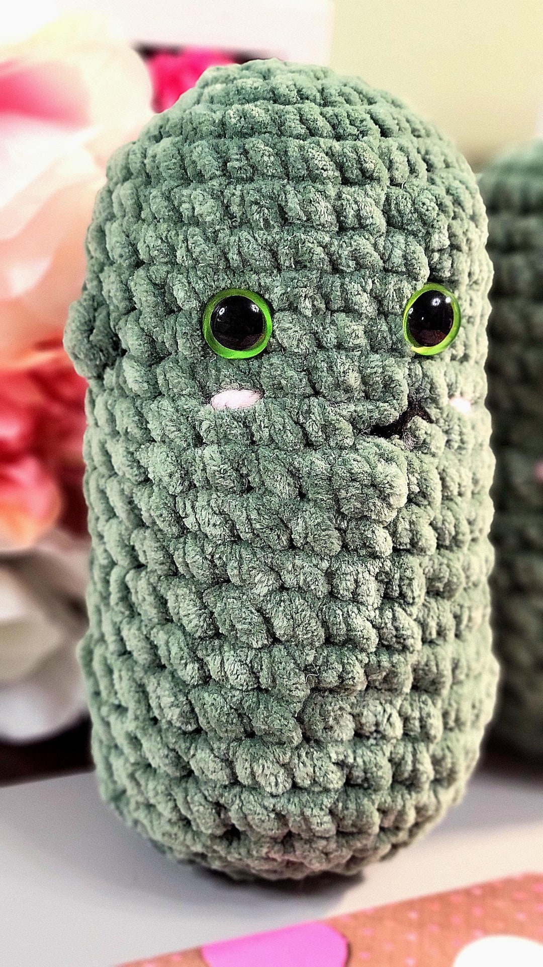 Ready to Ship! Pickle Pal!! Handmade Crochet Plush Pickle!! Super Soft ...