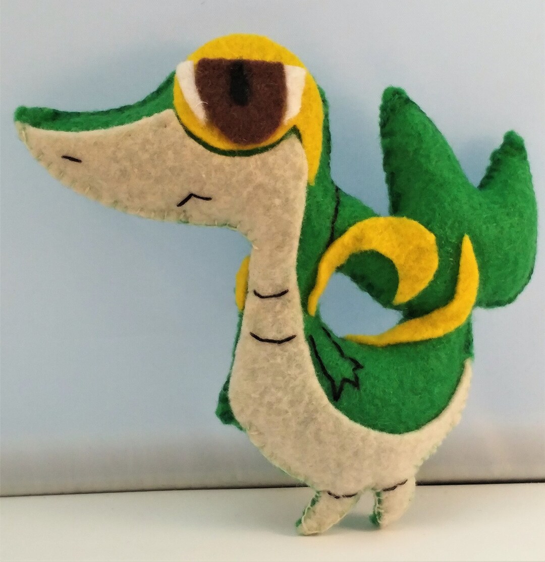 Ready to Ship!! Snivy Handmade Felt Push! - Etsy