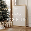 Christmas Poster Mock up din A Ratio festive Frame Mock up Christmas ...