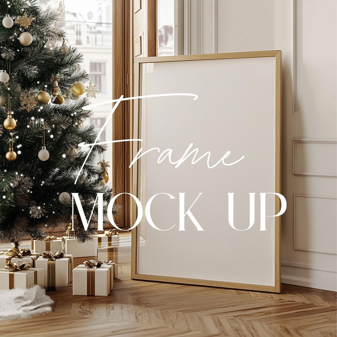 Christmas Poster Mock up | din A Ratio | festive Frame Mock up ...