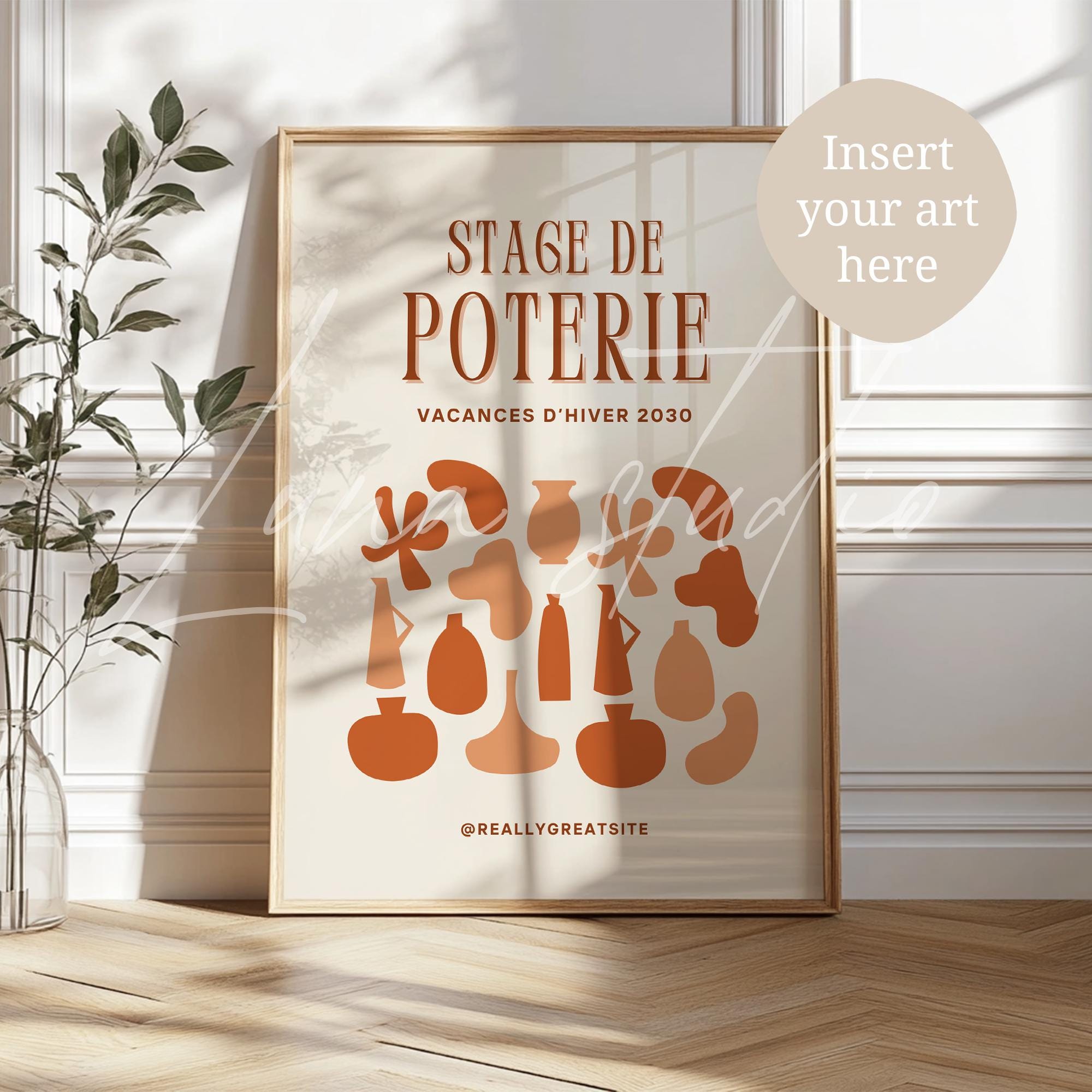 Mock up Poster Minimalistic | Golden Frame Mock up | din a Ratio | Boho ...