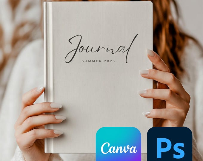 Hardcover-journal Mockup | Journal Matte | Easy Planner Journal Mockup ...