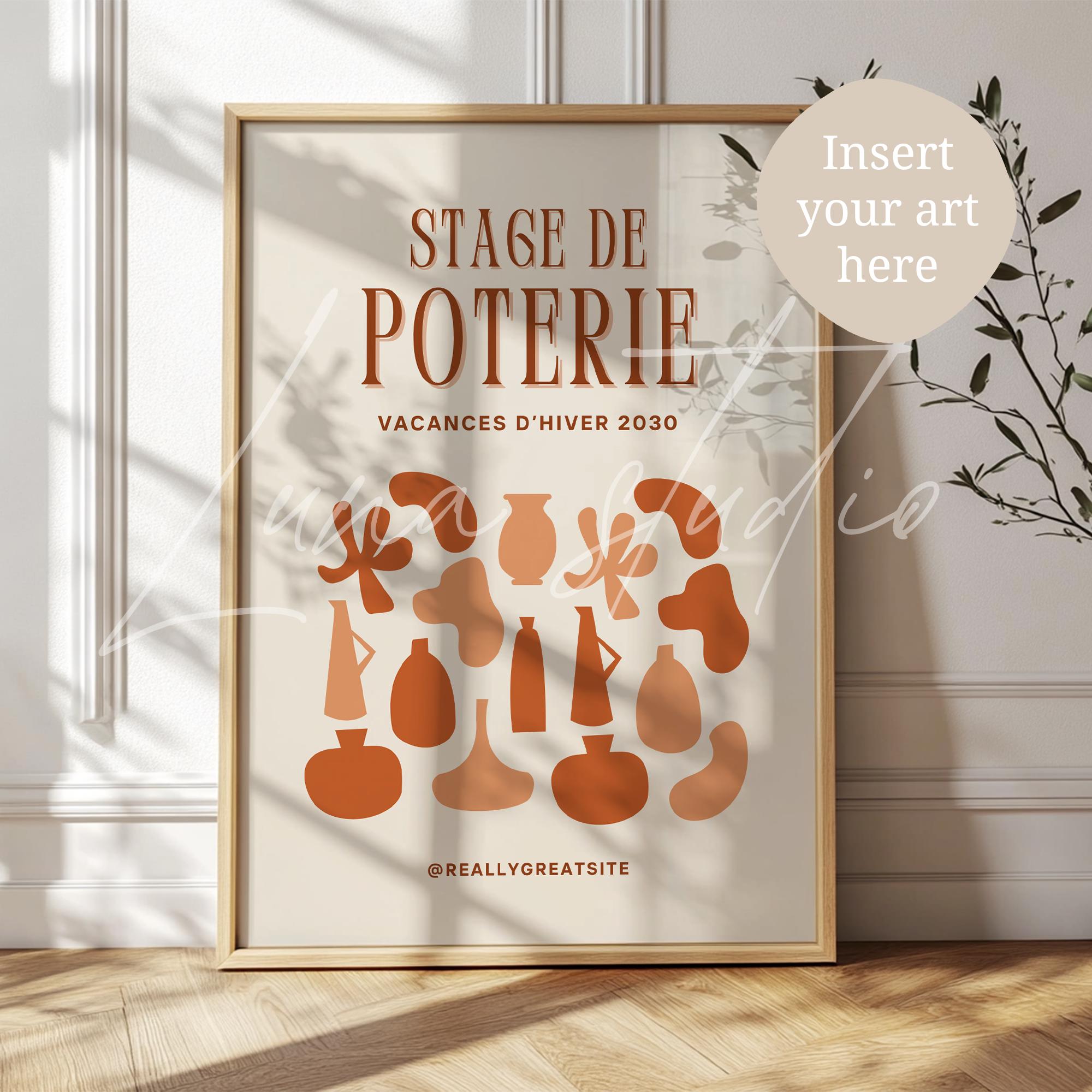 Mock up Poster Minimalistic | Wooden Frame Mock up | din a Ratio | Boho ...