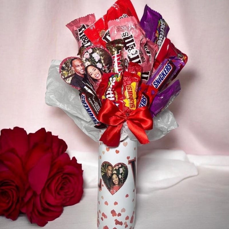 Valentine Candy Bouquet - Etsy