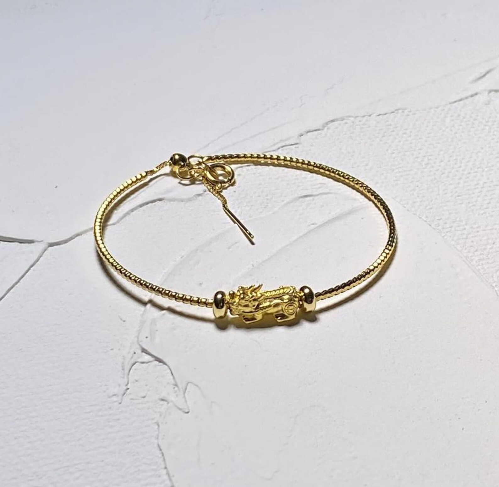 Pixiu Charm 24k 9999 Pure Gold Solid Gold Lucky Charm Hongkong Gold ...