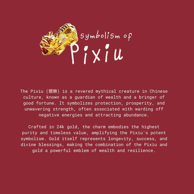 Pixiu Charm 24k 9999 Pure Gold Solid Gold Lucky Charm Hongkong Gold ...
