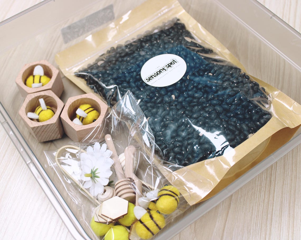Bumble Bee Sensory Bin - Etsy