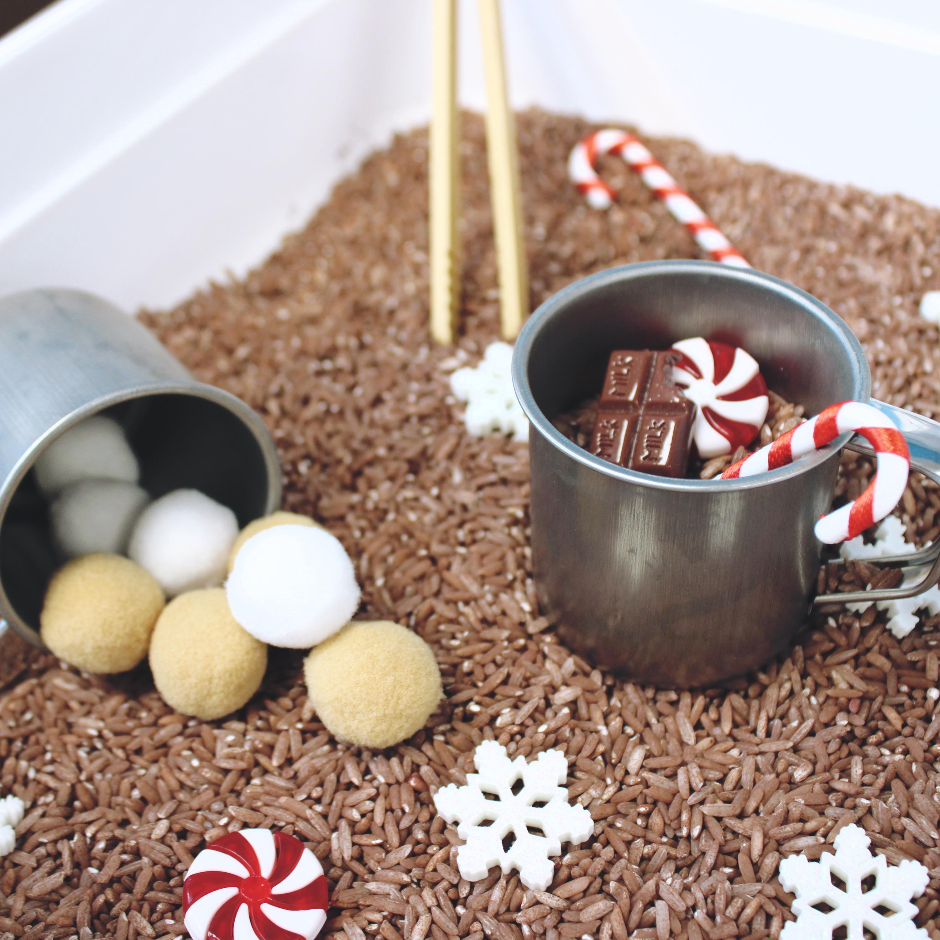 Hot Chocolate Sensory Bin - Etsy