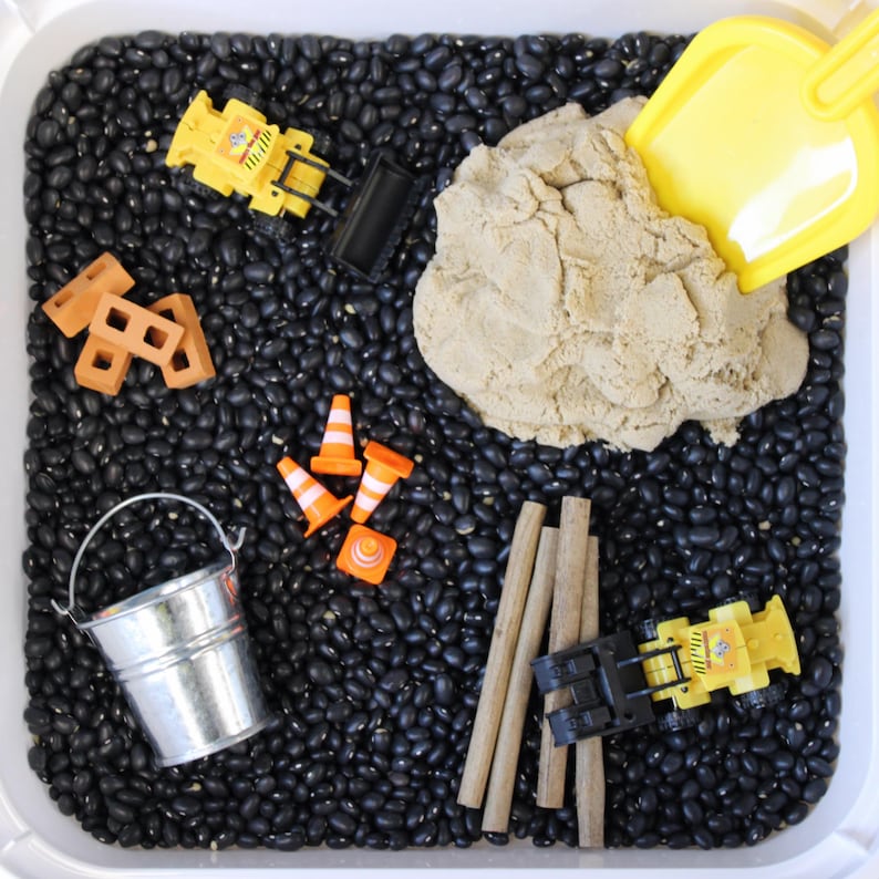 Construction Sensory Bin - Etsy