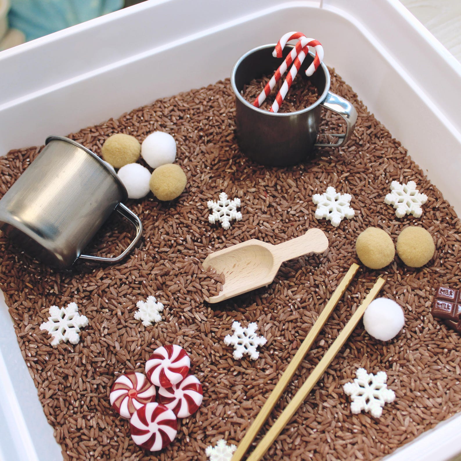 Hot Chocolate Sensory Bin - Etsy