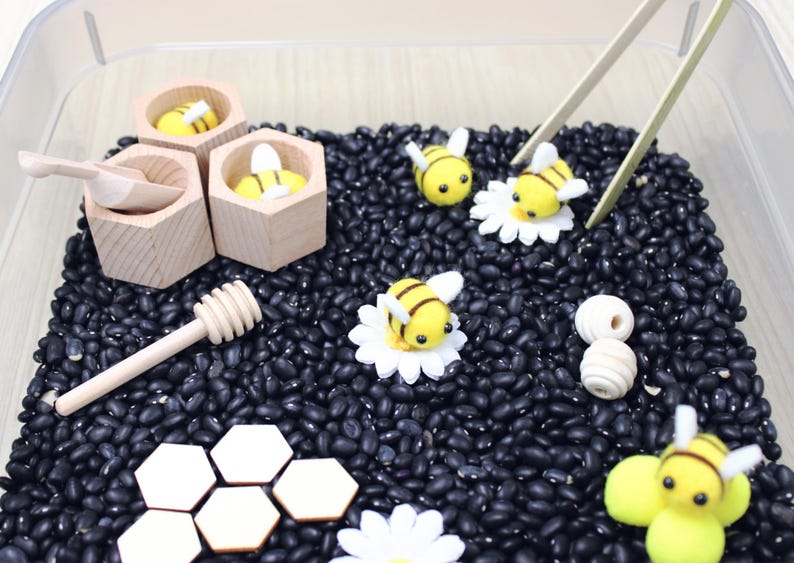 Bumble Bee Sensory Bin - Etsy