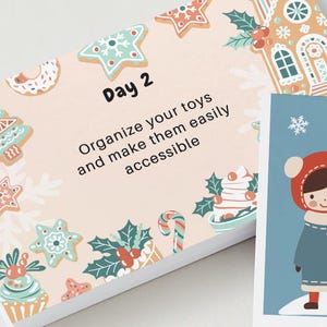 24 Days Advent Calendar Cards, Advent Calendar, Gift Cards for Kids ...
