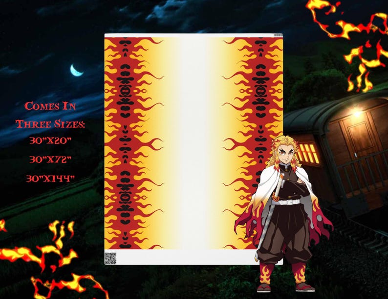 Demon Slayer Rengoku Gift Wrapping Paper - Etsy