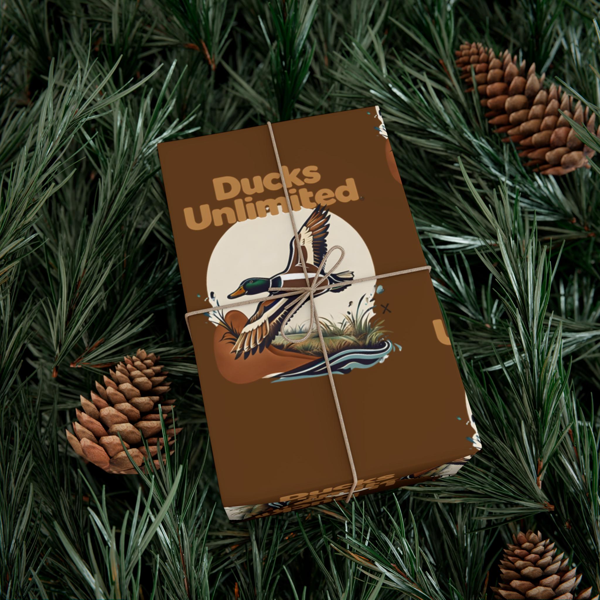 Ducks Unlimited Wrapping Paper Camo Gift Wrap for Hunting Enthusiasts ...