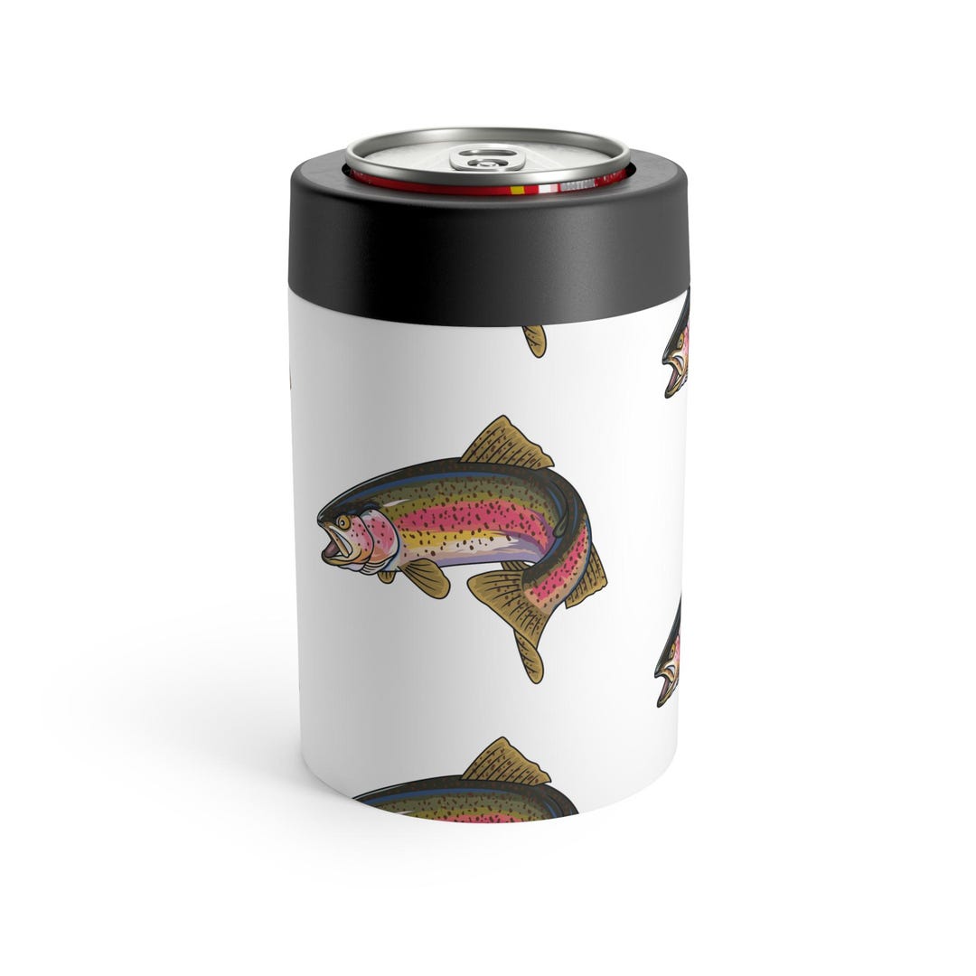 Rainbow Trout Can Holder Insulated Drink Holder Fish Pattern Beer ...