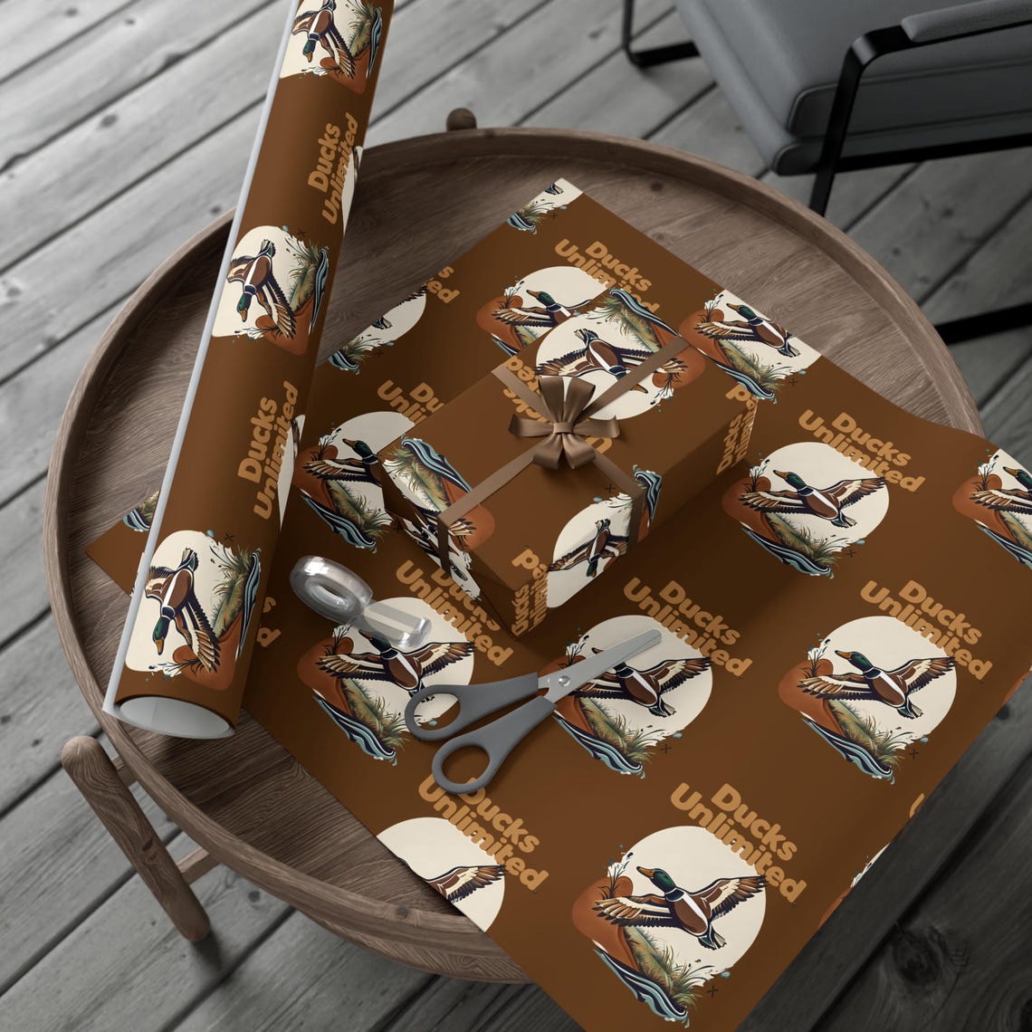 Ducks Unlimited Wrapping Paper Camo Gift Wrap for Hunting Enthusiasts ...