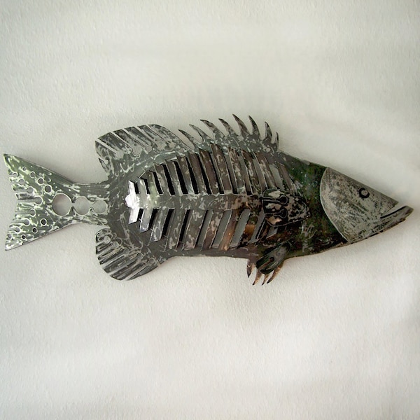 Metal Fish Sculpture - Etsy