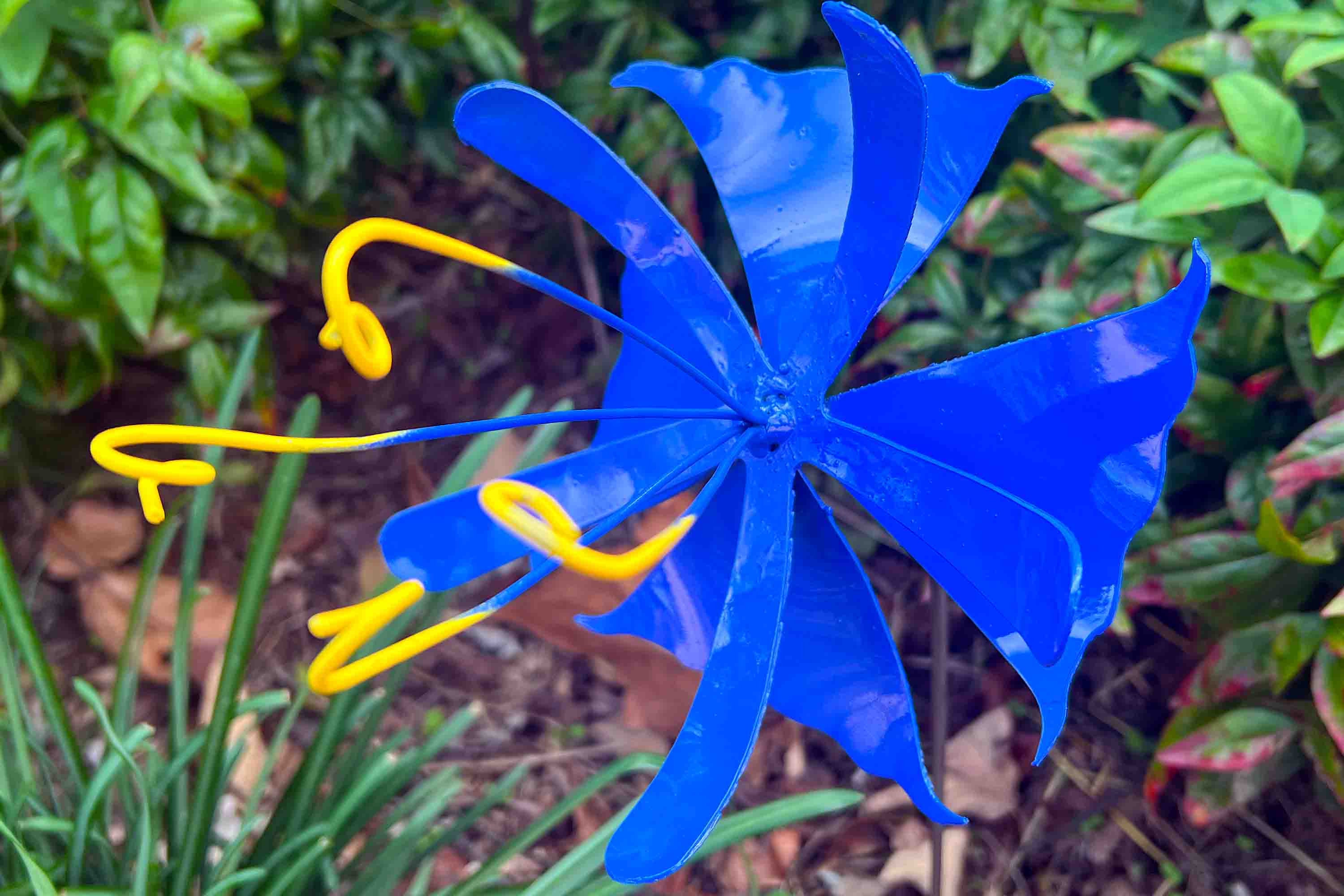 Heather Metal Flower Stake Free Shipping Artificial Flower - Etsy