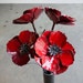 Metal Poppy Flower Arrangement Industrial Flower Bouquet Metal Poppy ...