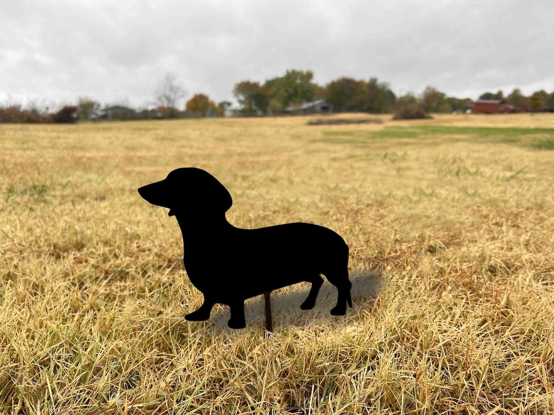 Handmade Dachshund Garden Stake: Metal Weenie Dog Memorial Art - Etsy