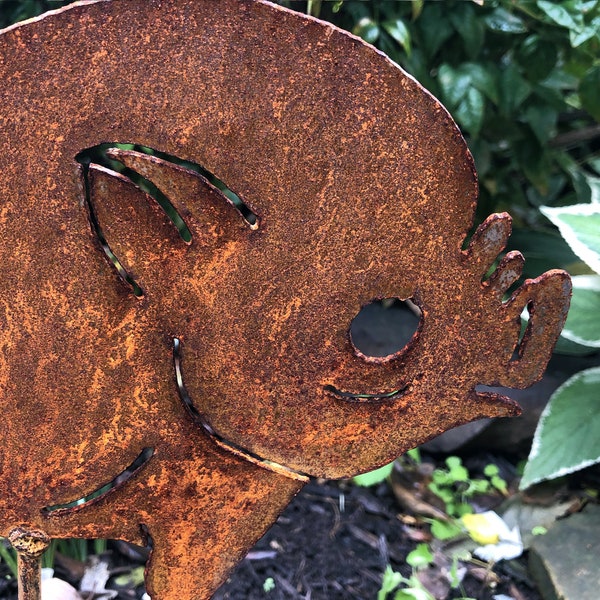 Metal Pig - Etsy