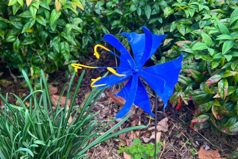 Heather Metal Flower Stake Free Shipping Artificial Flower - Etsy