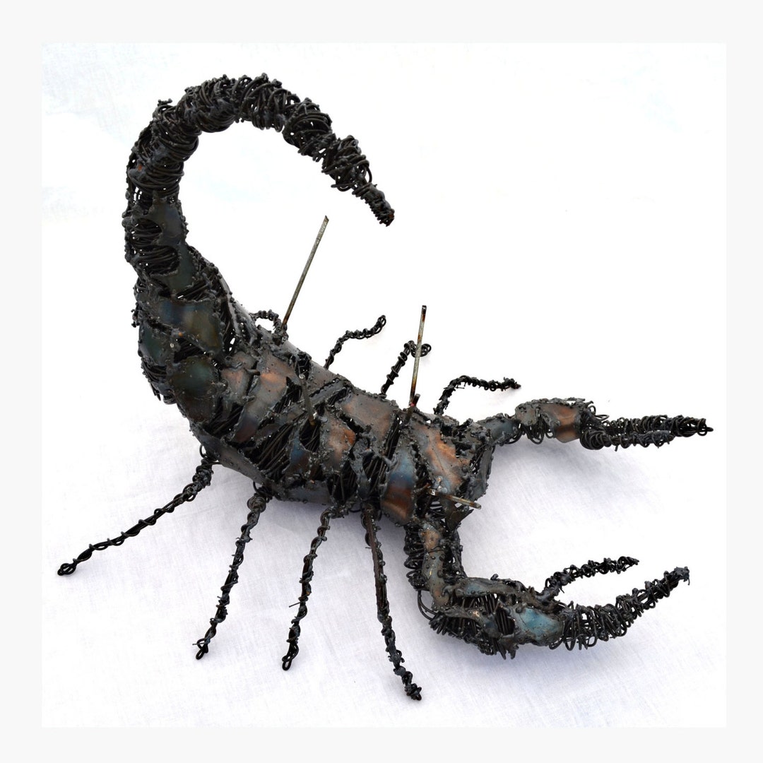 Welded Steel Scorpion Sculpture: Heavy Metal Insect Art - Etsy