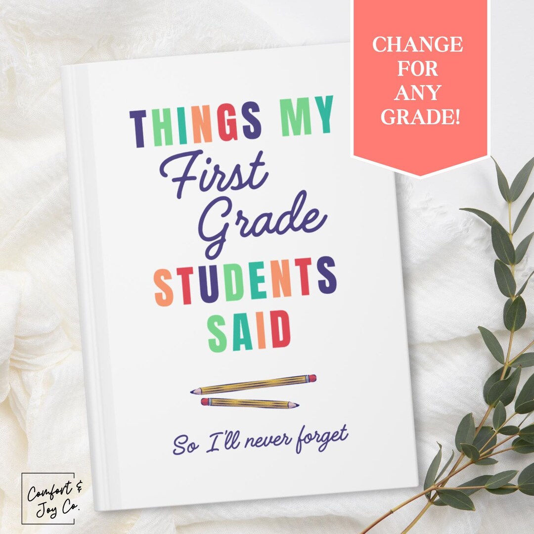 Personalized Teacher Journal, First Year Teacher Memories Notebook ...