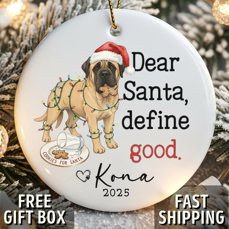 Bull Mastiff Ornaments - Etsy