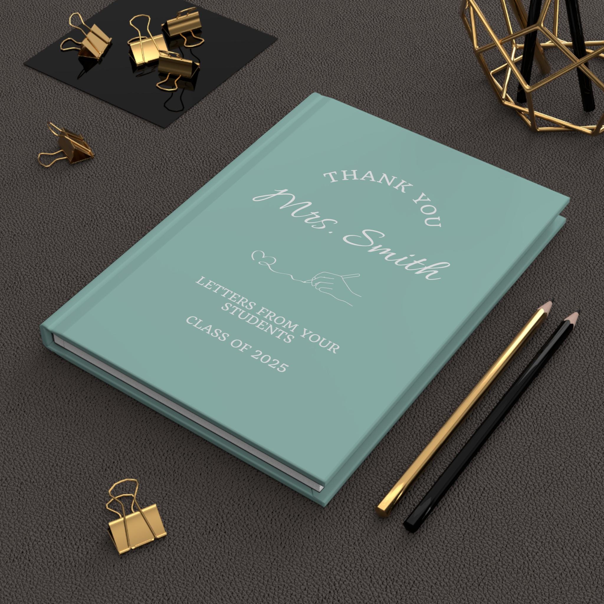 Custom Thank You Teacher Yearbook, Personalized End of Year Graduation ...