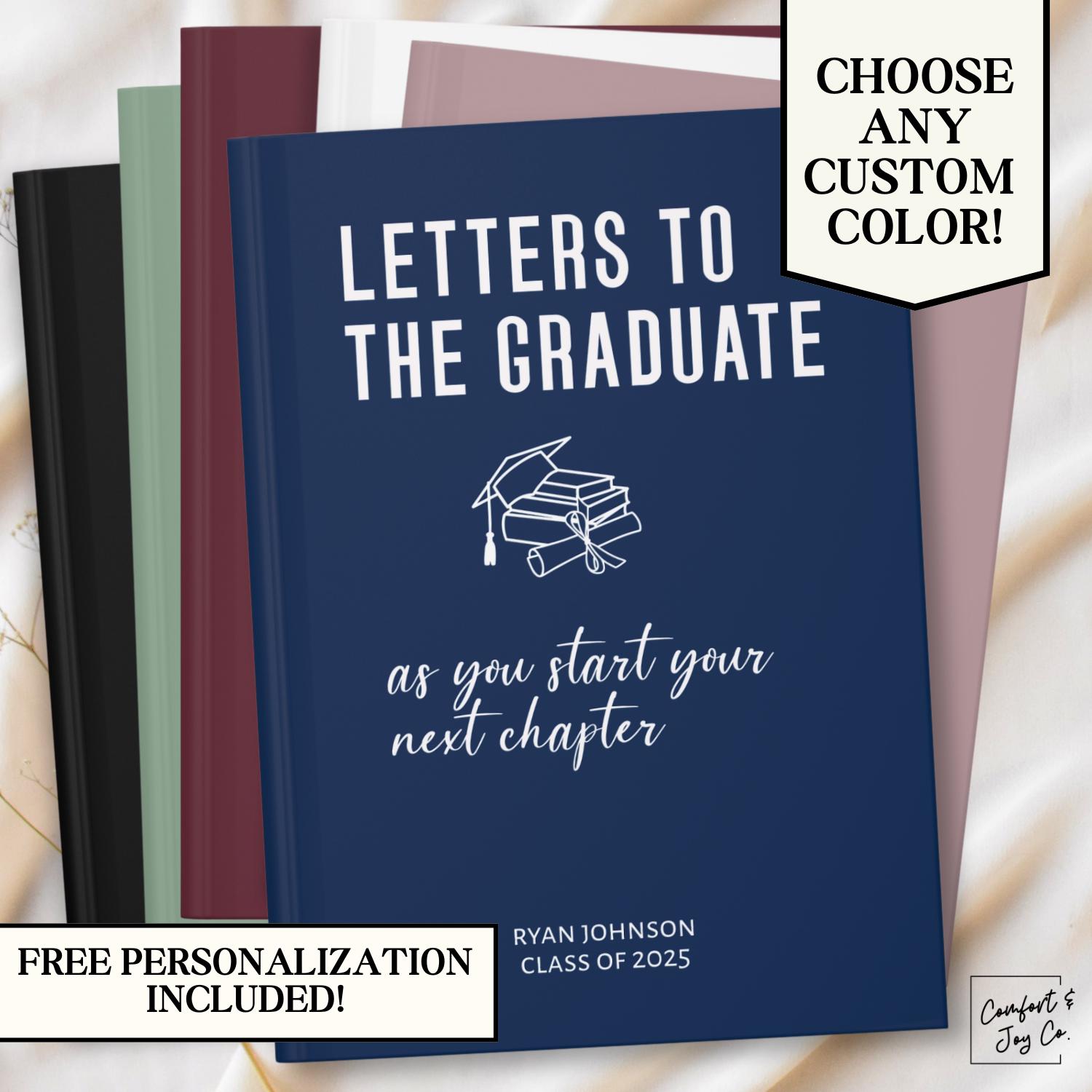Custom Graduation Party Guestbook, Personalized Class of 2025 Grad ...