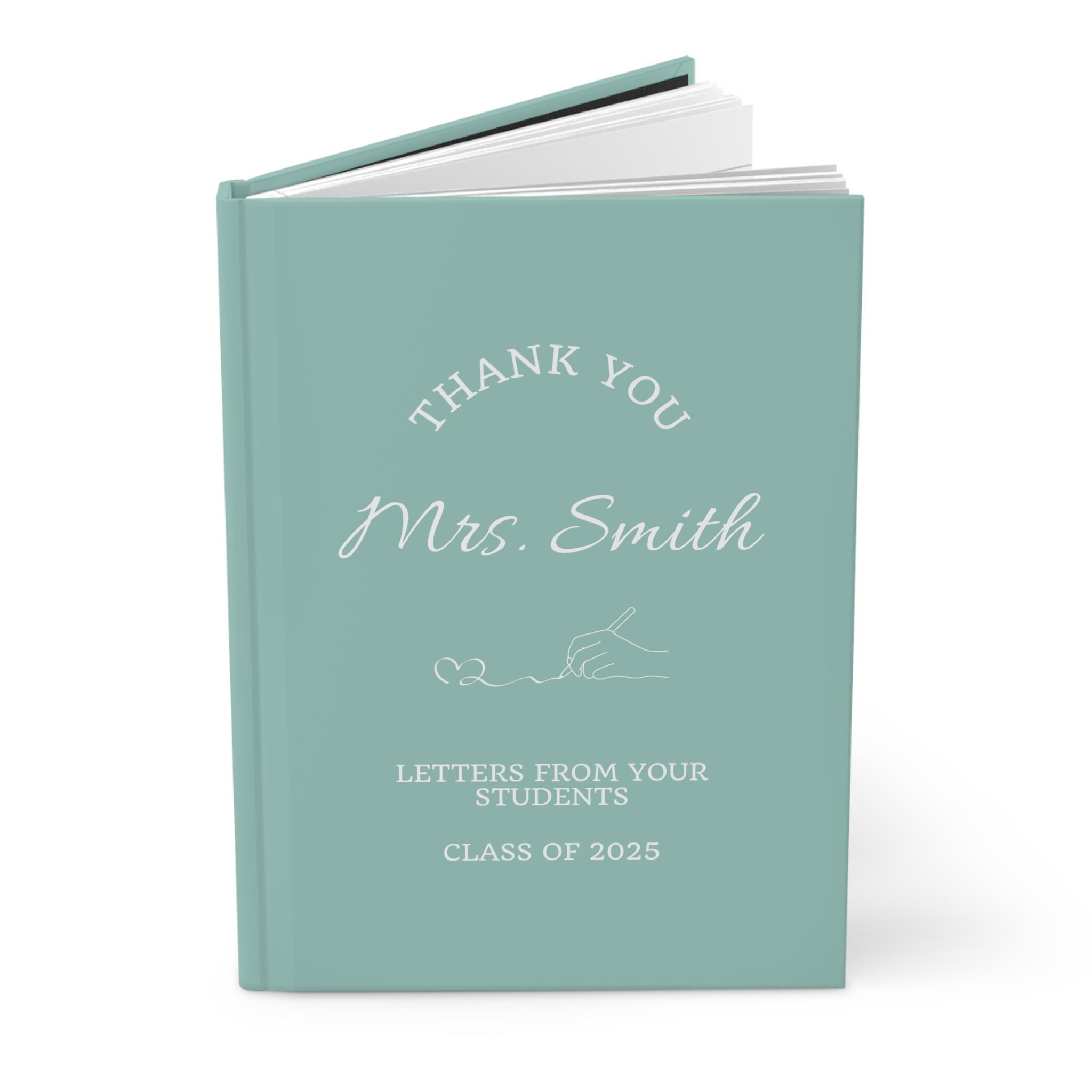 Custom Thank You Teacher Yearbook, Personalized End of Year Graduation ...