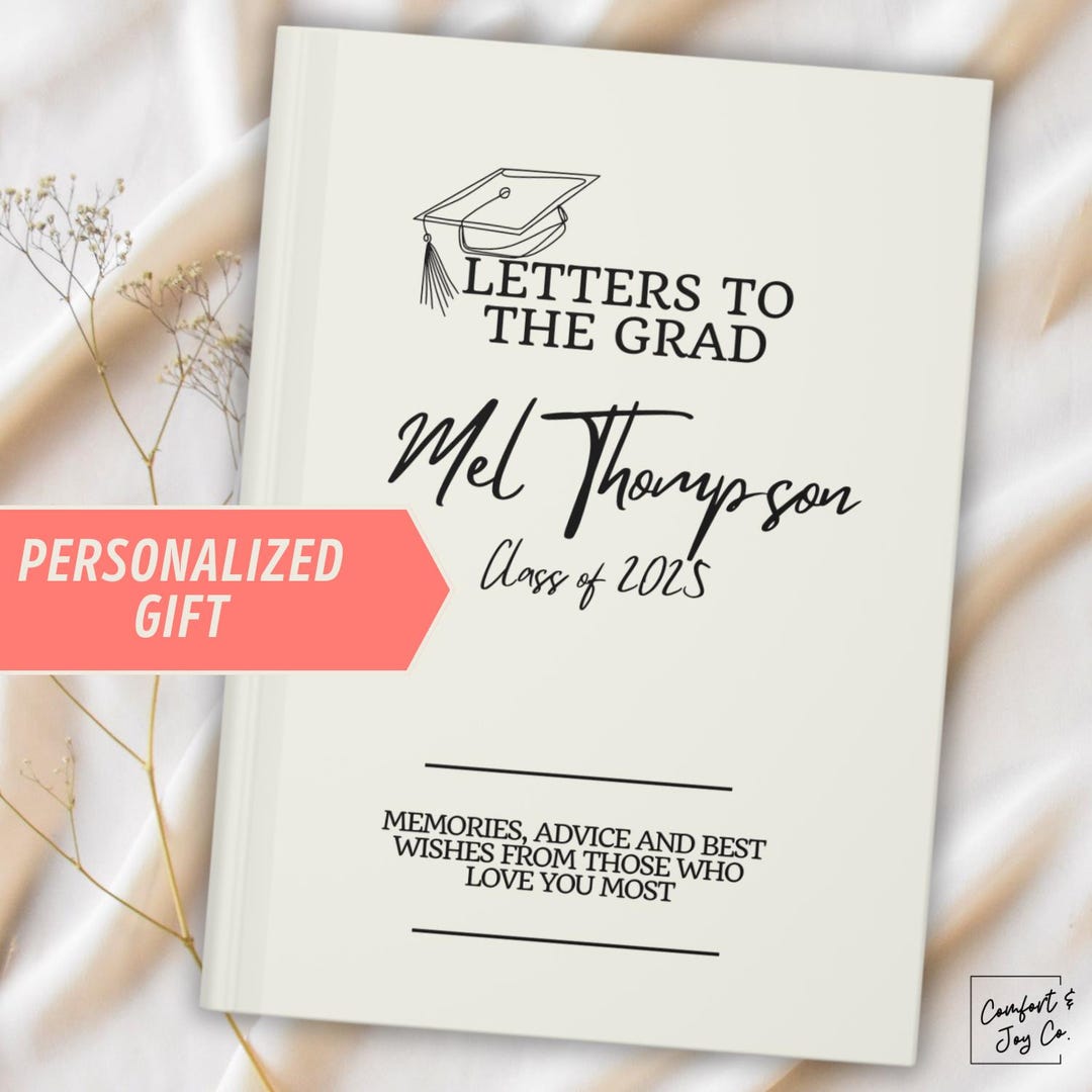 Custom Graduation Party Guestbook, Personalized Class of 2025 Grad ...
