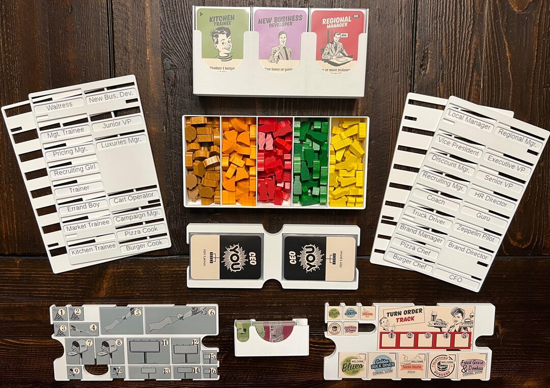 Food Chain Magnate Insert / Organizer - Incl. Employee Display ...