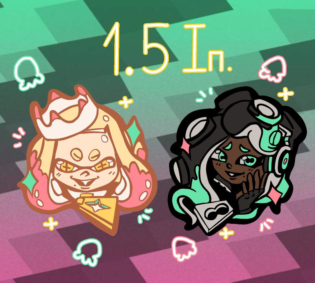 Splatoon 2 Pearl and Marina Enamel Pins - Etsy