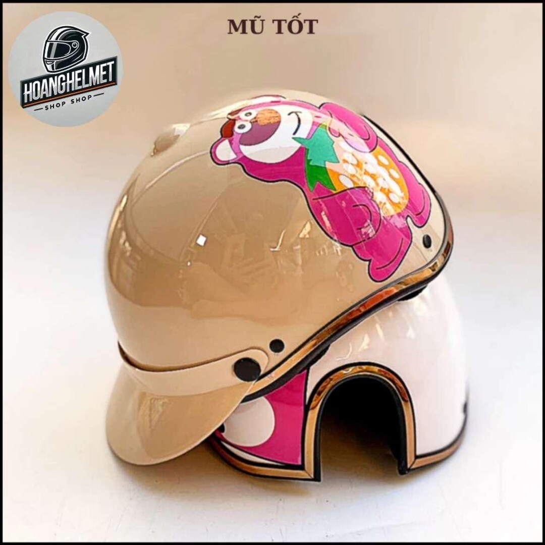 Cute Cartoon Pink Panther Open Face Helmet Stylish Motorcycle and ...