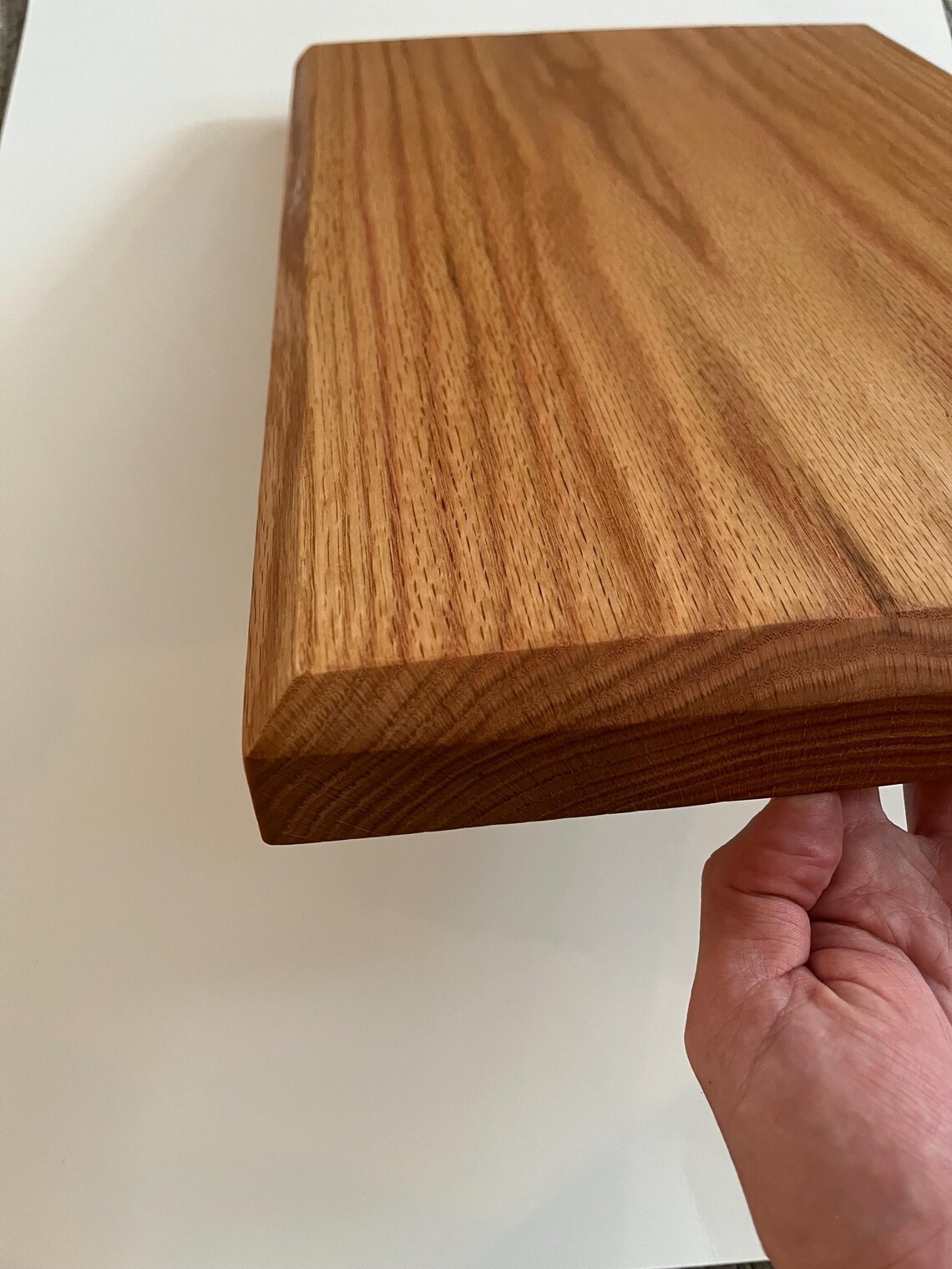 Statement Series: Chop Block or Cutting Board Made With Red Oak - Etsy