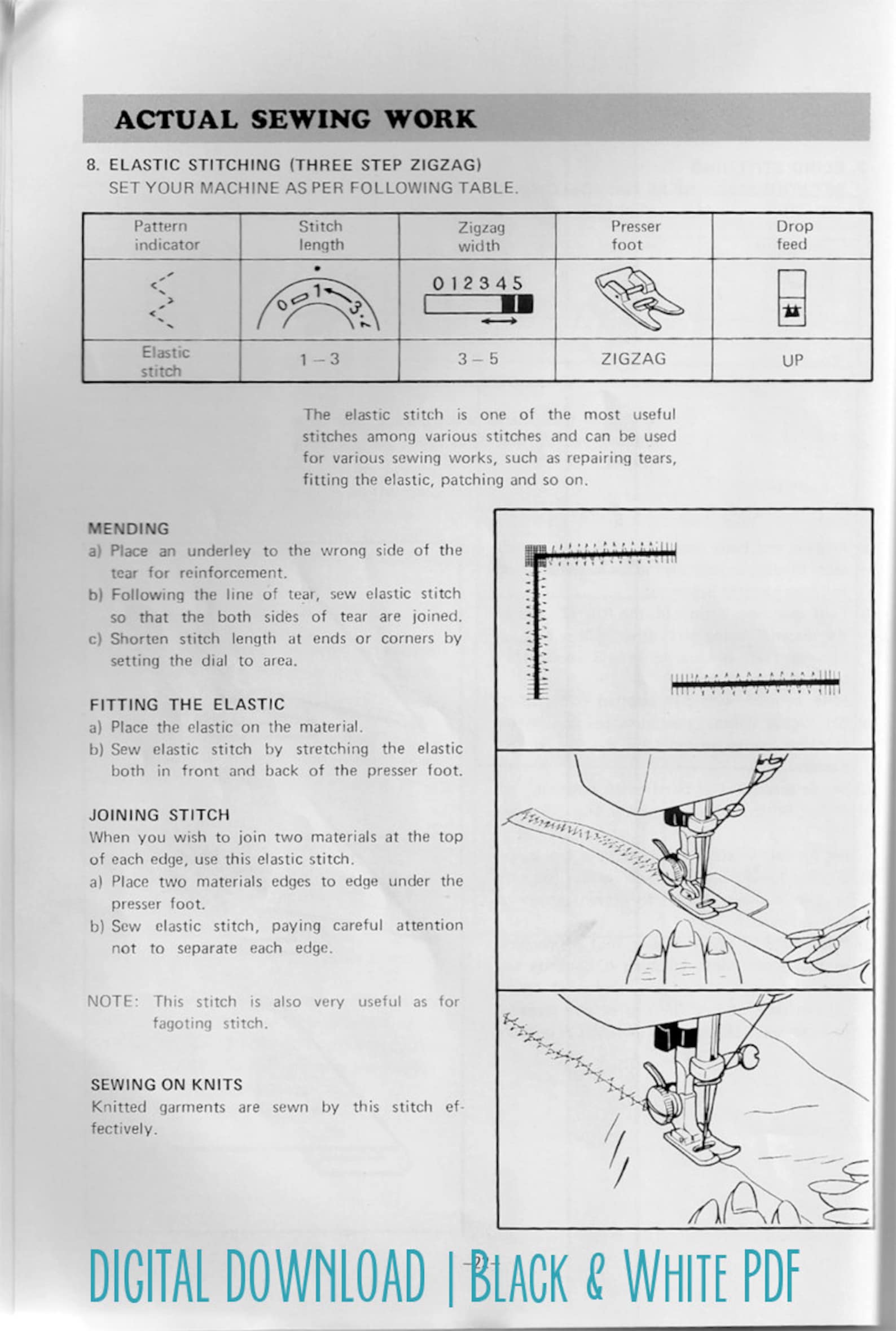 PDF Download // Vintage Royal Electra XL 6000 Sewing Machine ...