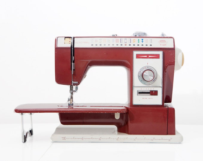 Vintage Royal Electra XL 6000 Cherry Red Sewing Machine - Etsy