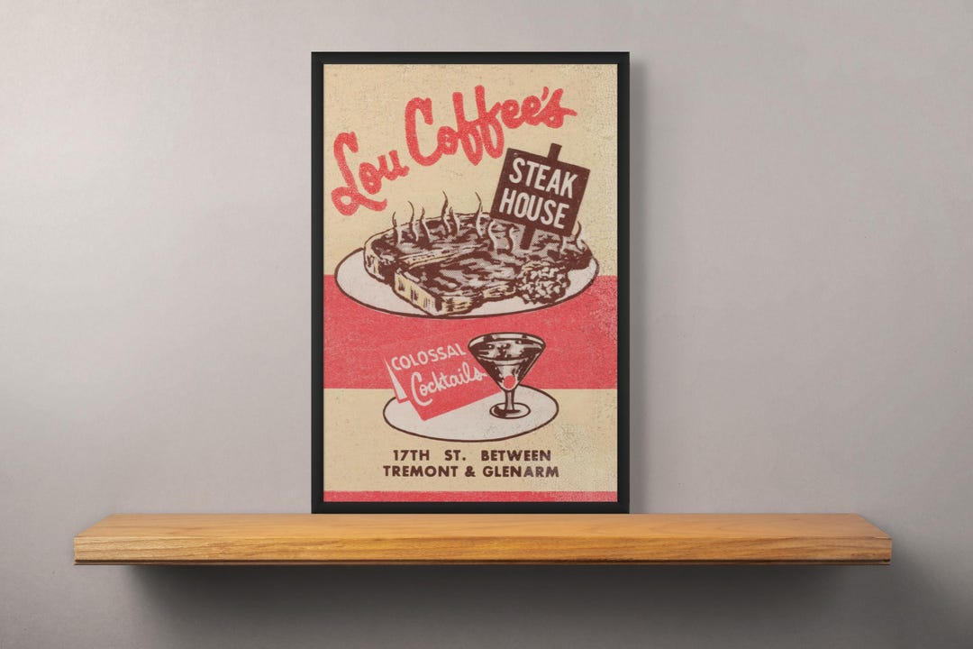 Vintage Cocktail & Coffee Shop Poster | Mid-century Modern Wall Art (12 ...