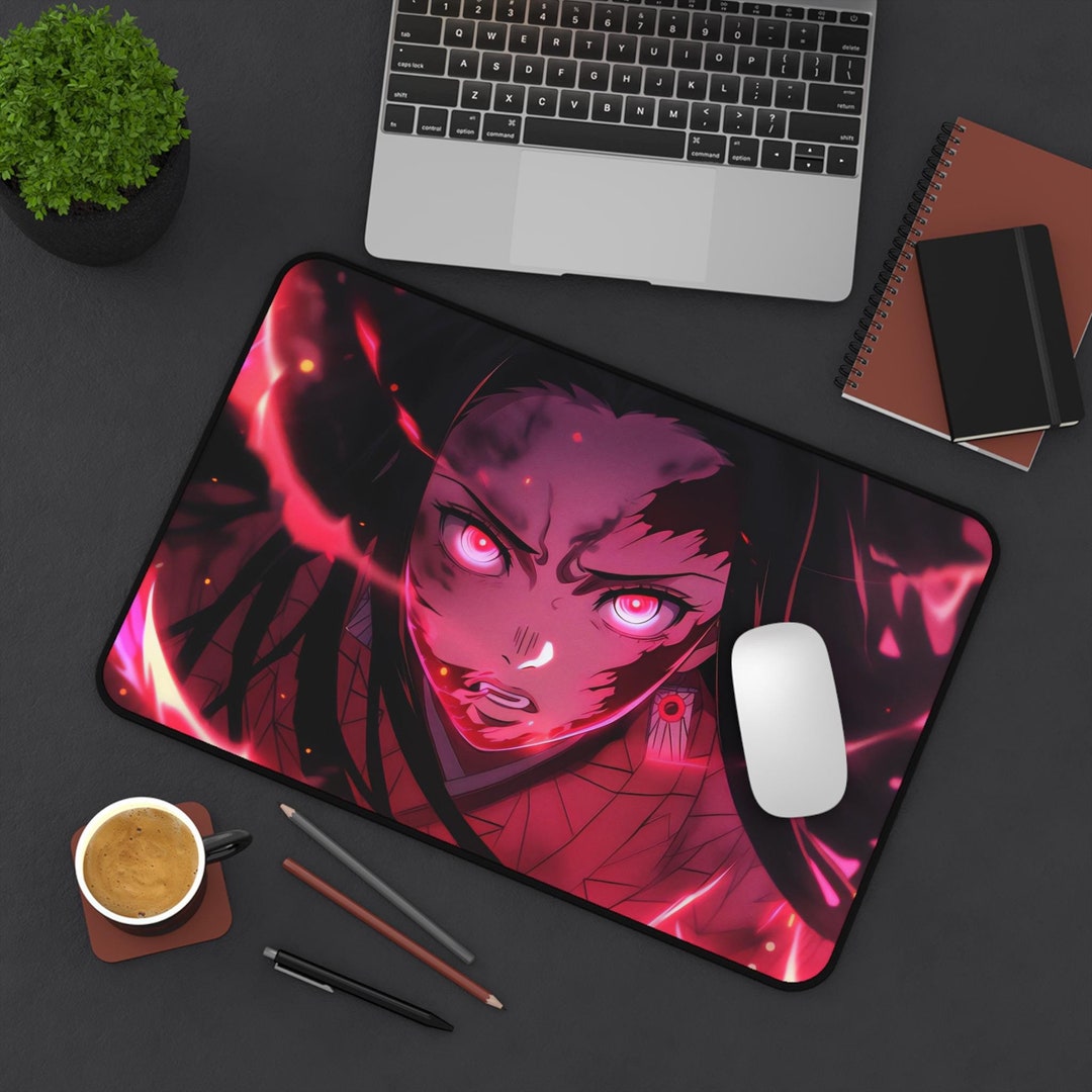Nezuko Mouse Pad, High Quality Anime Mousepad, Intense Manga Art Desk ...