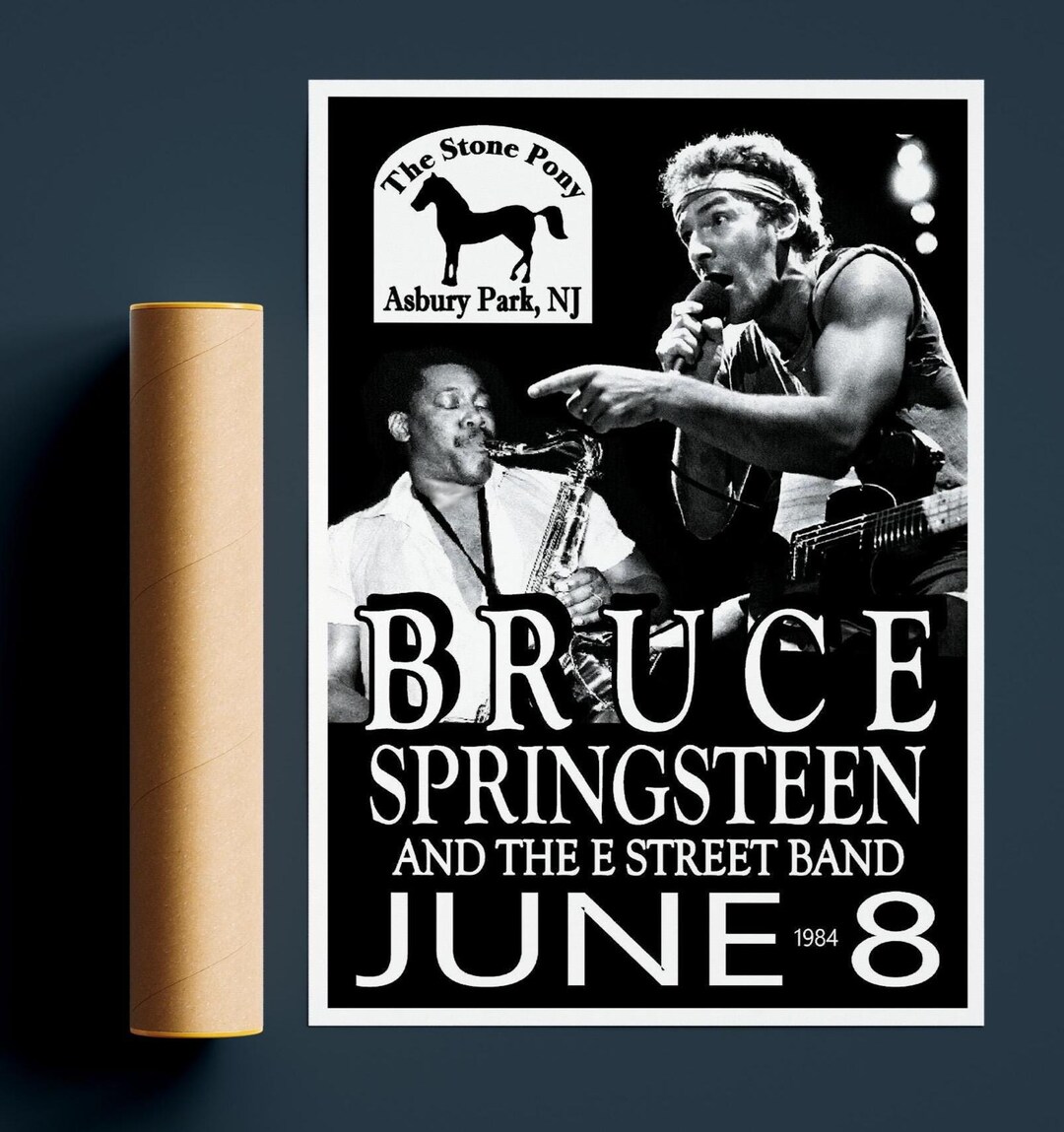 Bruce Springsteen Poster Print | Vintage Concert Poster Print ...