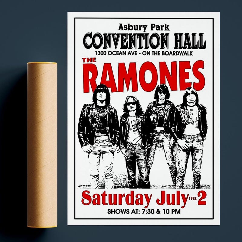 The Ramones Concert Poster - Etsy