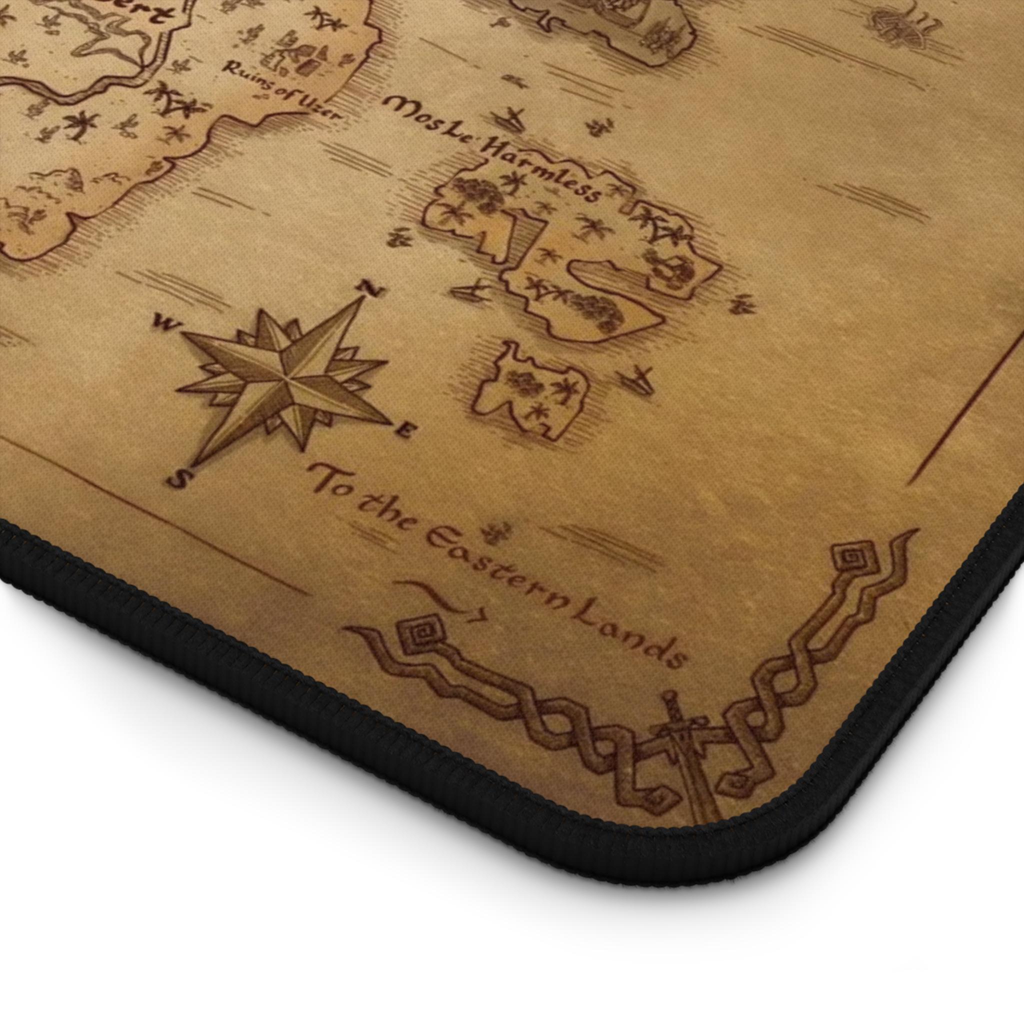 Runescape Gielinor Map Mouse Pad, Vintage Fantasy World, High Quality ...